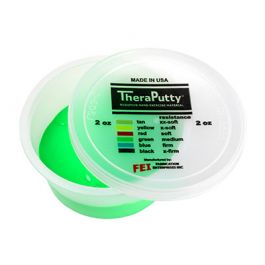 Theraputty plus antimicrobial exercise putty, green, 3 ounce