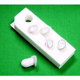 Surgical peanut sponge auto-count cotton 3/8 x 3/4 inch 5 count foam ...