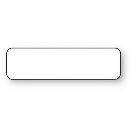 Anesthesia label, blank no printing, 1-1/4" x 5/16"